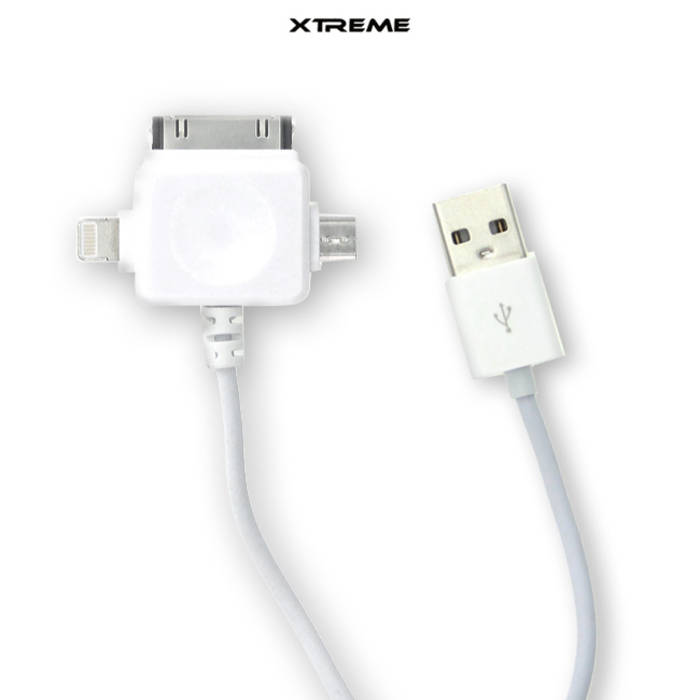 Xtreme Lightning/30-pin/MicroUSB Combo Sync & Charge USB 5ft Cable $15 ...