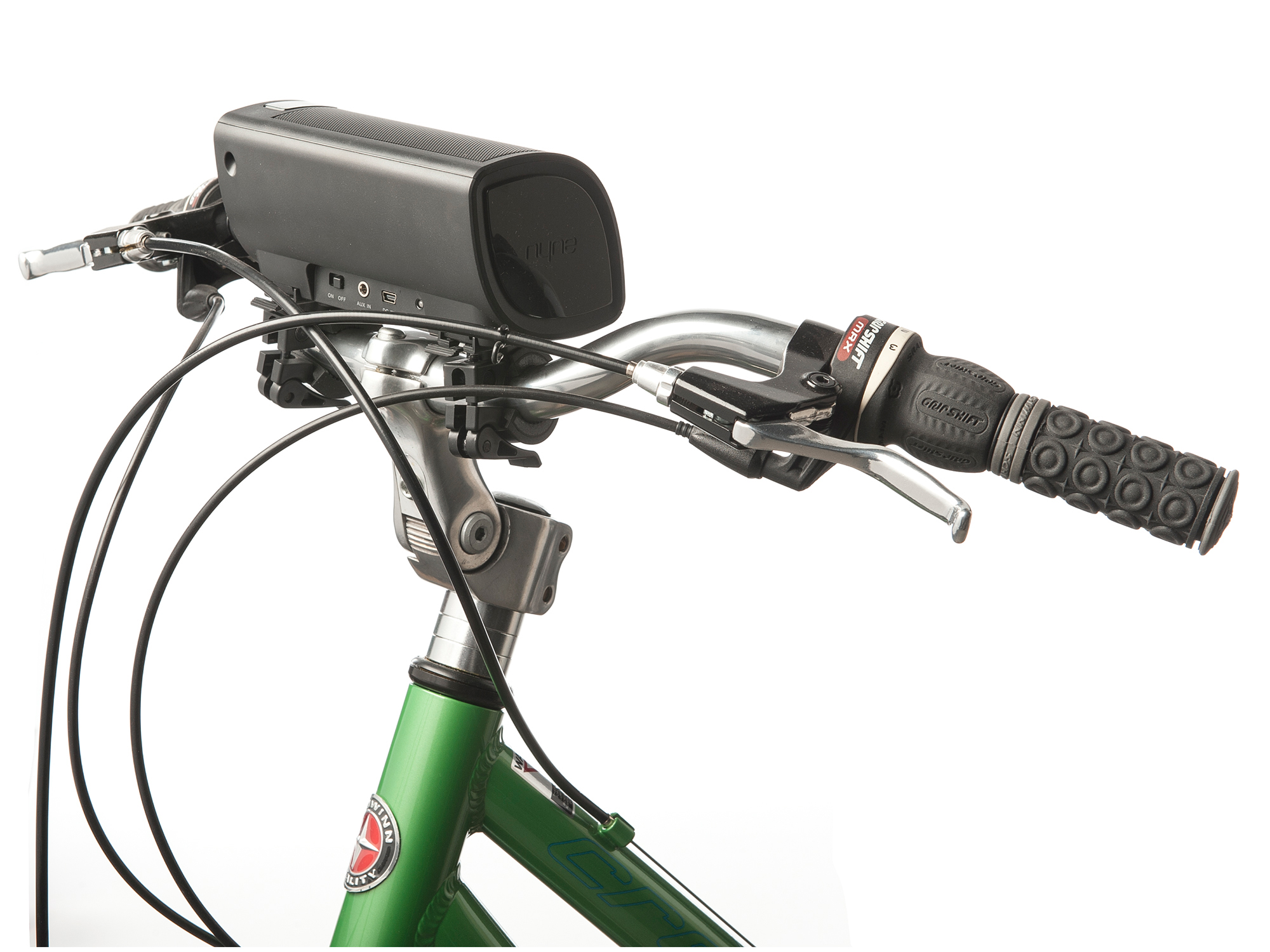 NYNE NB-200 Portable Bluetooth Speaker w/ bicycle handlebar attachment ...