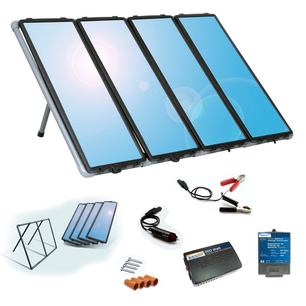 Sunforce 60W Solar Charging Kit designed for RVs, camping, back-up, and ...