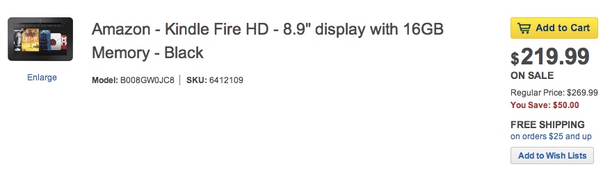 Amazon Kindle Fire: 2nd Gen 8GB Refurb $95, New 16GB $220 shipped ...