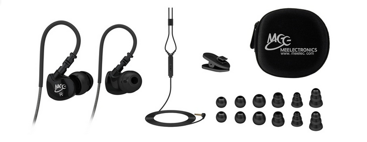 MEElectronics in-ear Sport-Fi M6P headphones $23