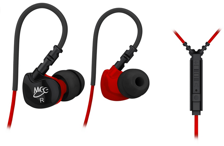 MEElectronics noise isolating in-ear headphones w/ playback control ...