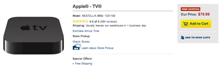 2nd Generation AppleTV, perfect for hacking, $80 shipped