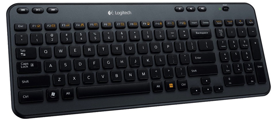 Logitech Gloss Black Wireless Keyboard $10 shipped (Reg. $30)
