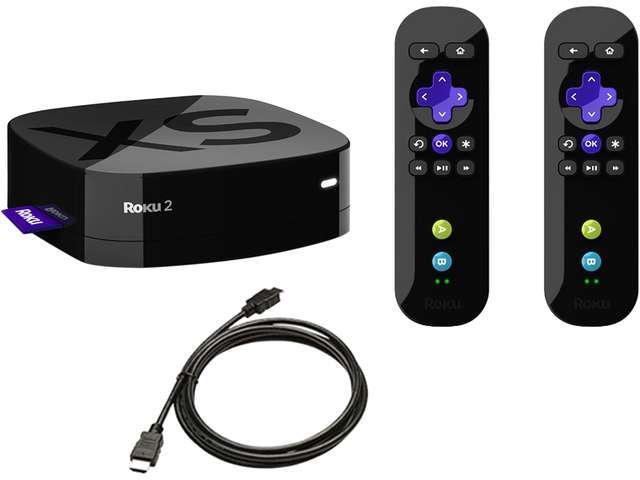 Roku 2 XS 1080p HD Streaming Media Player Bundle Refurb. w/2 ...