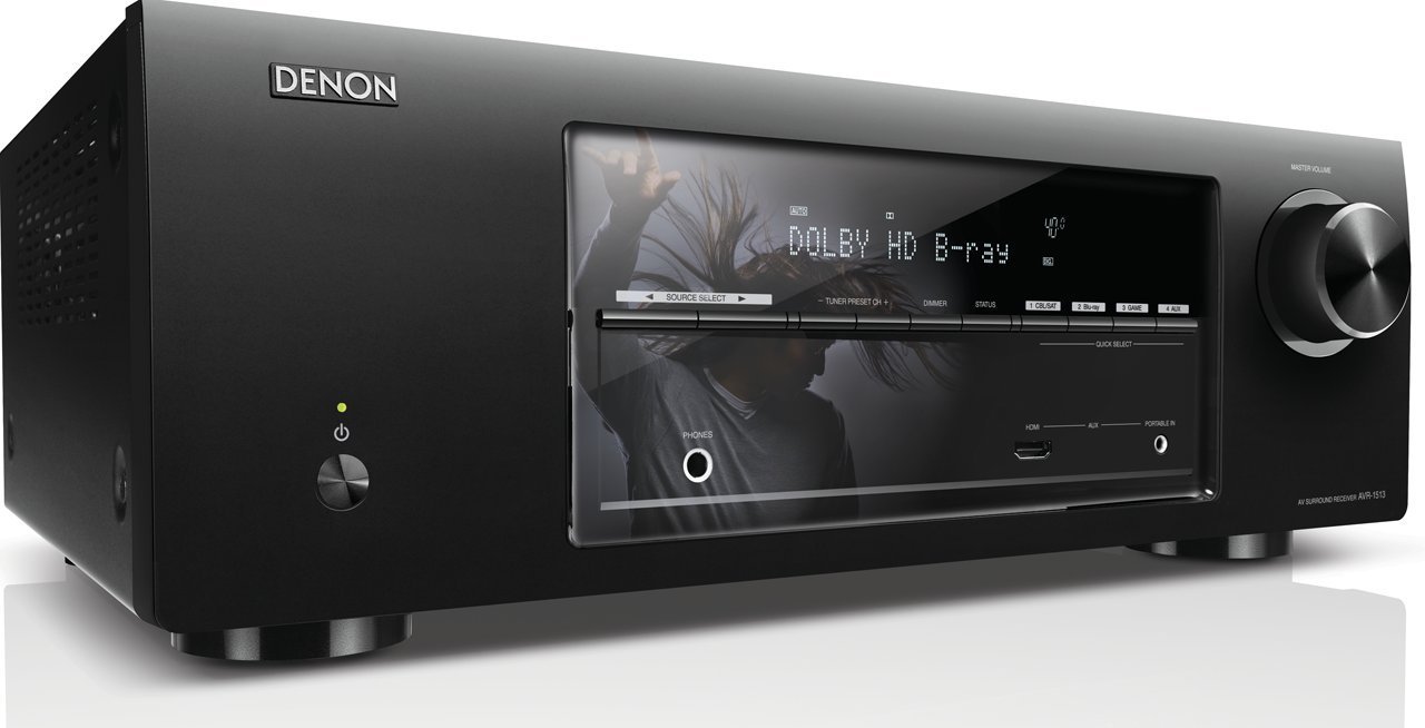 Denon AVR-1513 5.1 Channel 3D Pass Through Home Theater AV Receiver ...