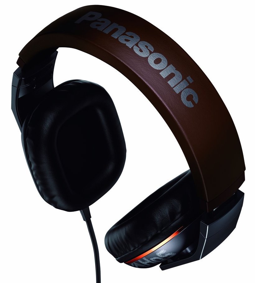 Panasonic RPHT480CS flat-fold headphones with inline remote and mic $28 ...