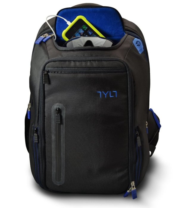 TYLT Energi+ Backpack w/ Built-In 10,400mAh Battery for Recharging ...