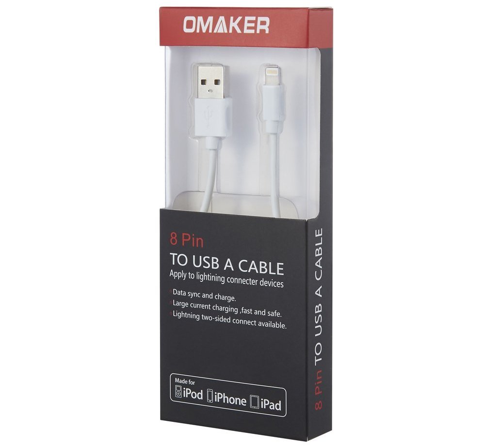 Omaker 3.3ft MFi Lightning cable in black or white $10 Prime shipped (Reg. $20)