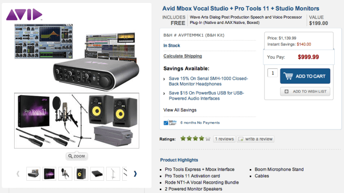 Pro Tools 11 + Mbox Pro interface $760 shipped ($240 off), Pro Tools ...