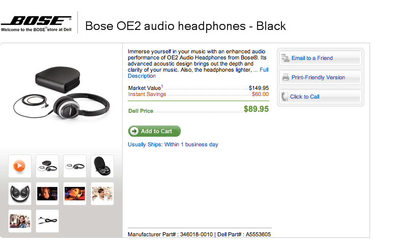 Headphones: Beats Pro over-ears (refurb) $179 (orig. $400 new), Bose OE2 on-ears $90 (orig. $150 ...