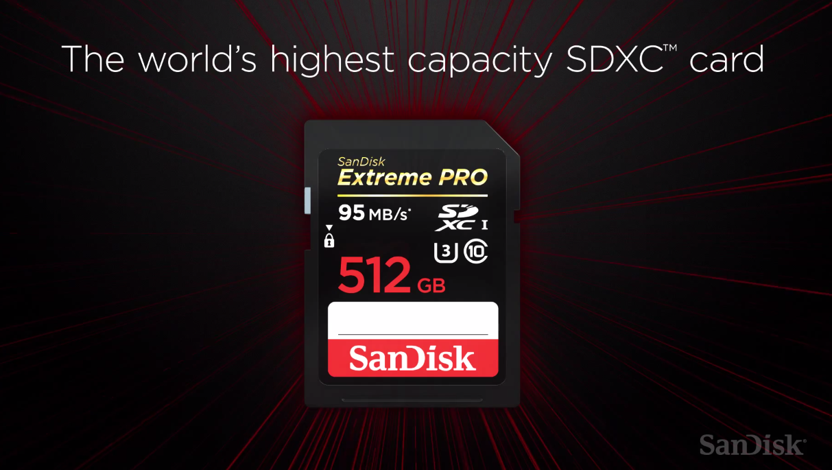 SanDisk's new 512GB SD card is a dream come true for 4K film buffs