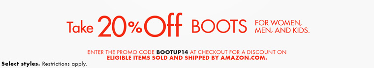 Fashion: 20% off boots of various styles from Timberland, Clarks ...