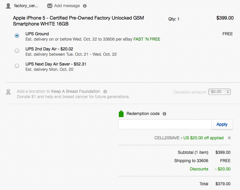 iPhone 5 factory unlocked manufacturer refurbished w/ 1-yr Apple warranty