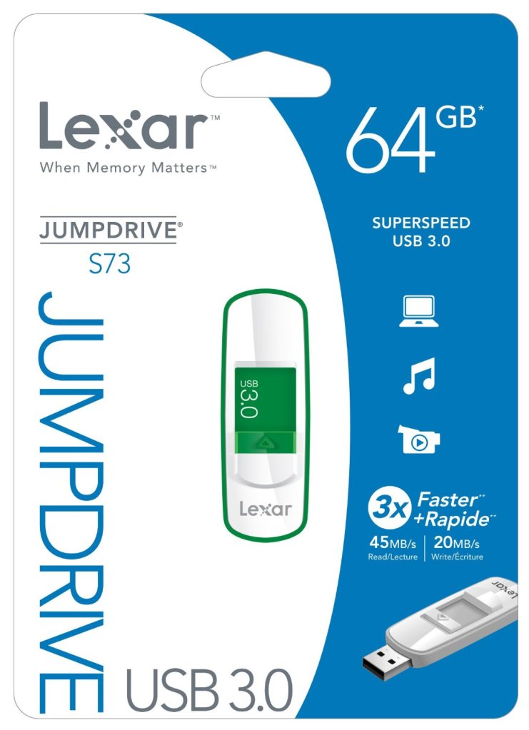 Amazon Gold Box: Lexar memory up to 50% off – 64GB USB 3.0 flash drive ...