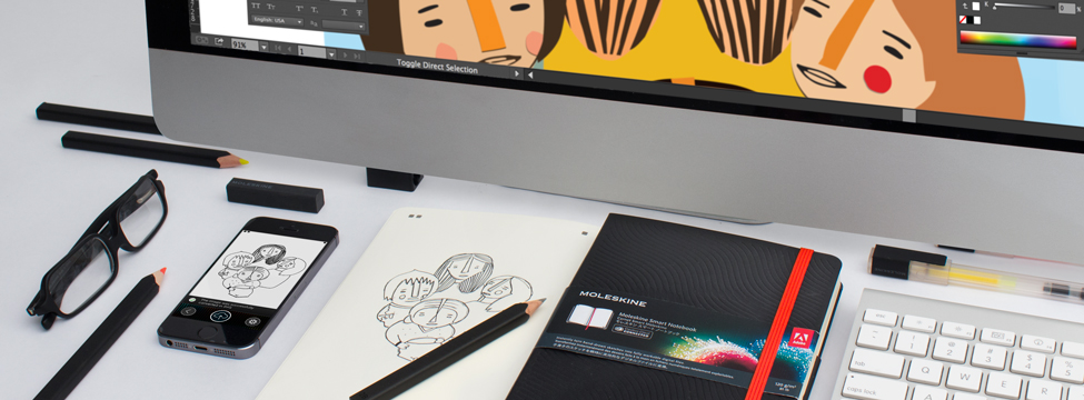 Moleskin teams up with Adobe to take your notes and sketches from paper ...