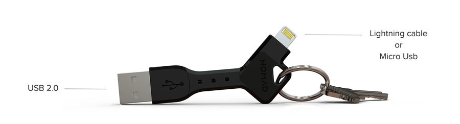 Nomad 40% off: save on carabiner and key sized MFi Lightning cables, more