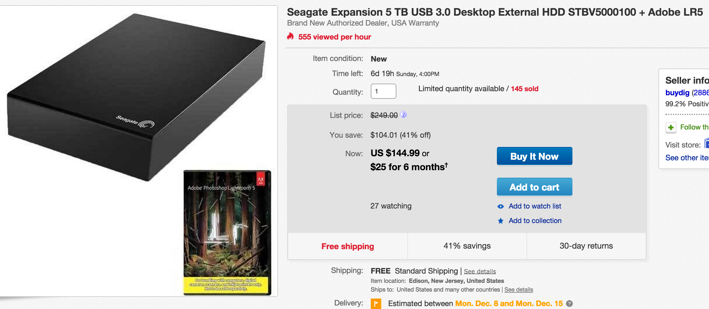 Western Digital 4TB My Book USB 3.0 Hard Drive for $109 shipped, 5TB ...