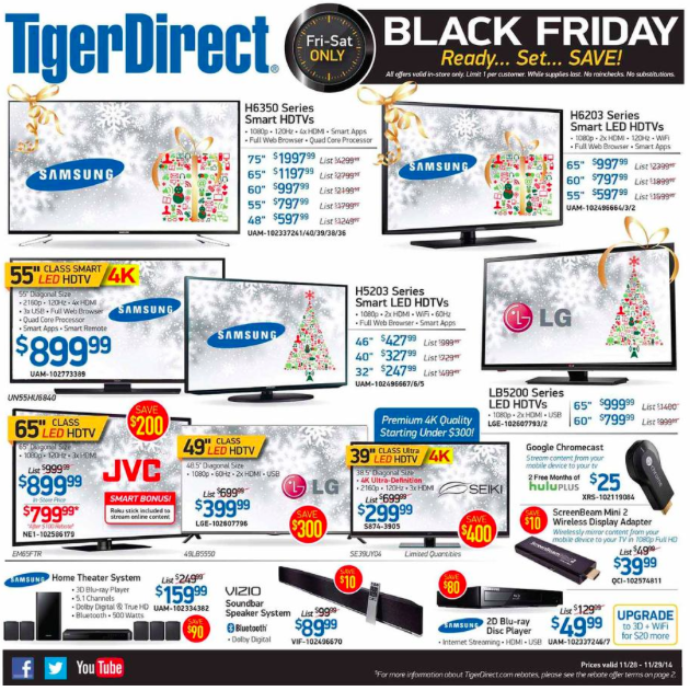 TigerDirect in-store Black Friday: Belkin WeMo, Microsoft Xbox One ...