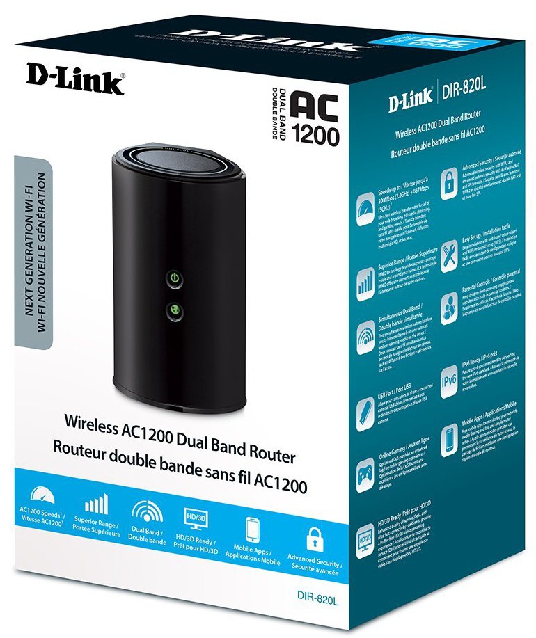 D-Link Wireless AC 1200 Mbps Home Cloud App-Enabled Dual-Band Broadband ...