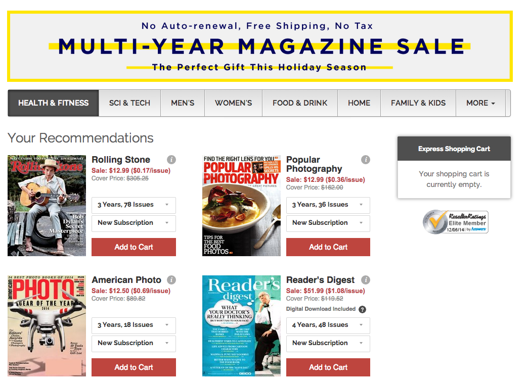 Multi-year magazine subs w/ digital from $4 per year: Wired, ESPN, GQ ...