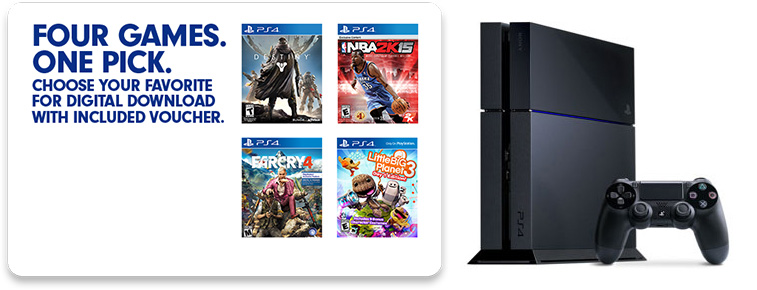 PlayStation 4 bundles including Glacier White: $350 shipped
