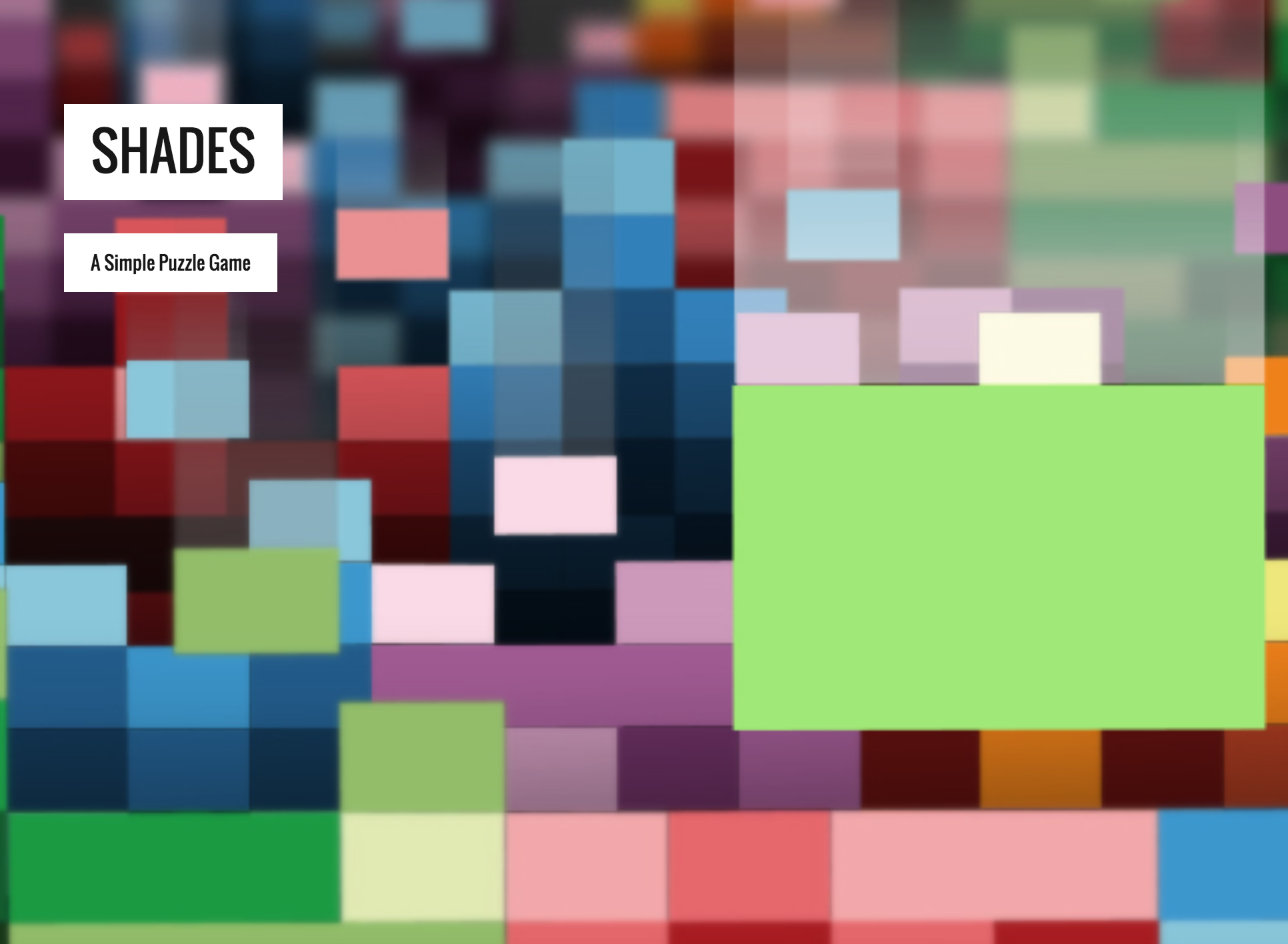 iTunes Free App of the Week - Shades: A Simple Puzzle Game ($1.99 value)