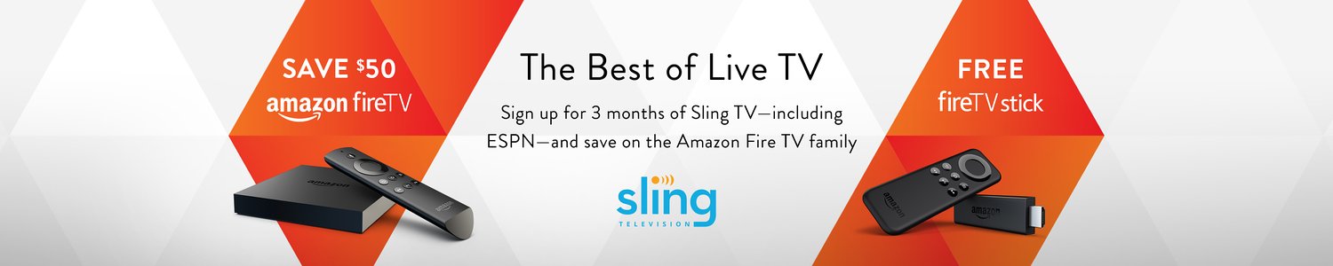 Amazon Fire TV streaming media player $34 w/ Sling TV subscription or ...