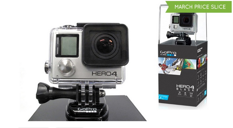 GoPro HERO4 Action Cameras: Black 4K edition $400 (Reg. $500)