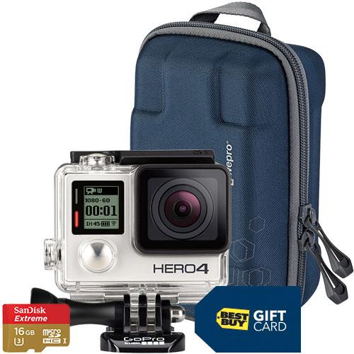 GoPro HERO4 Action Cameras: Black 4K edition $400 (Reg. $500)