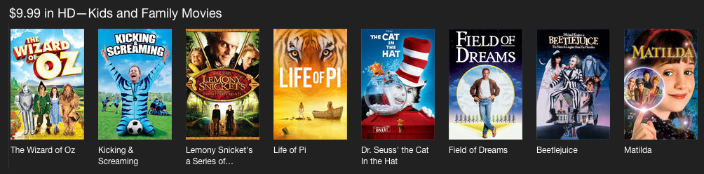 Media: The Shield complete collection $25, iTunes Kids/Family movies ...