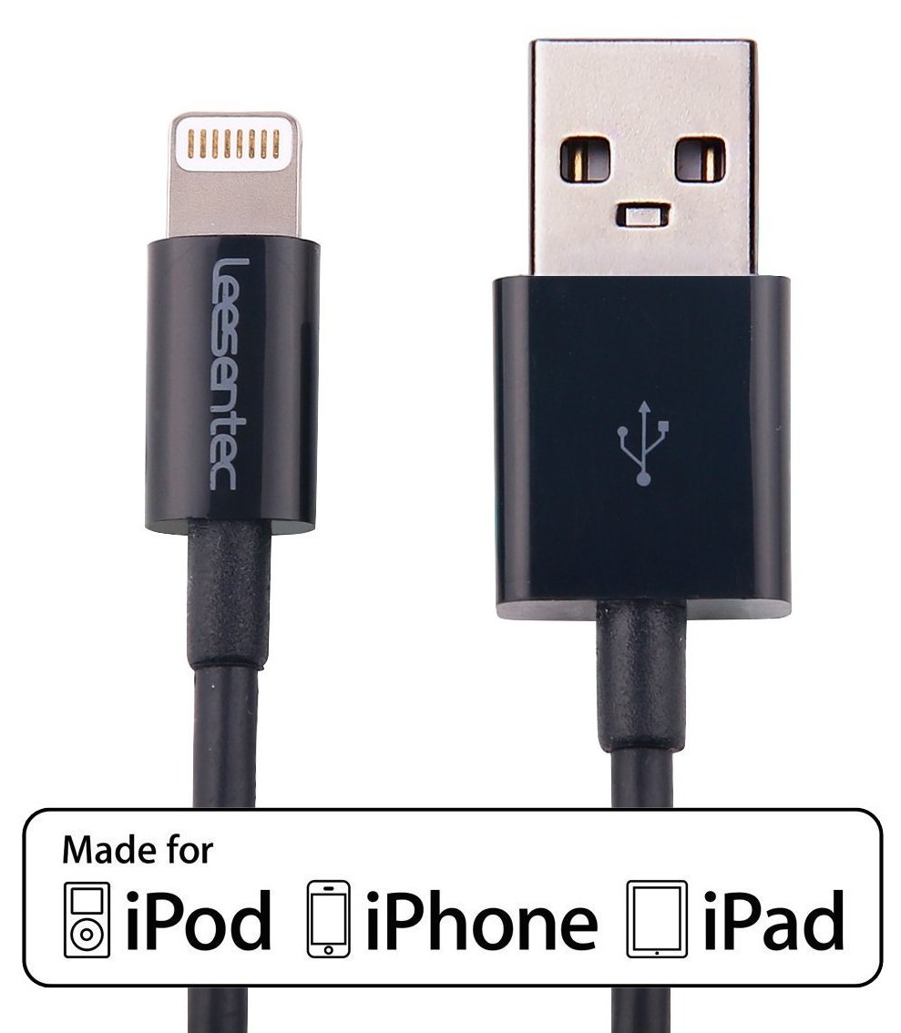 Apple-certified MFi 3.3-ft Lightning cable by Leesentec for $5 Prime ...