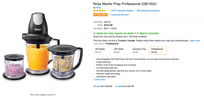 Home: Ninja Master Prep Pro blender $40 (Orig. $60), In-Wall Speaker ...