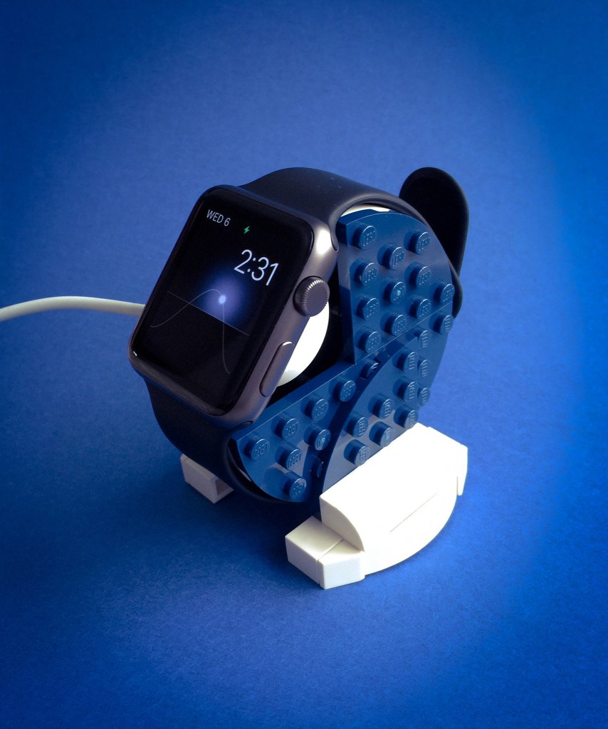 Everything is awesome with this Apple Watch stand made of LEGO