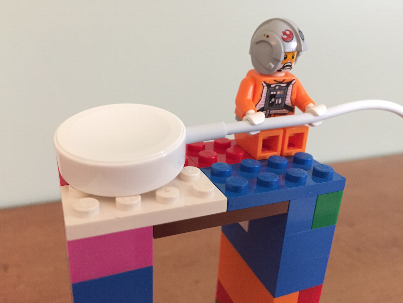 Everything is awesome with this Apple Watch stand made of LEGO