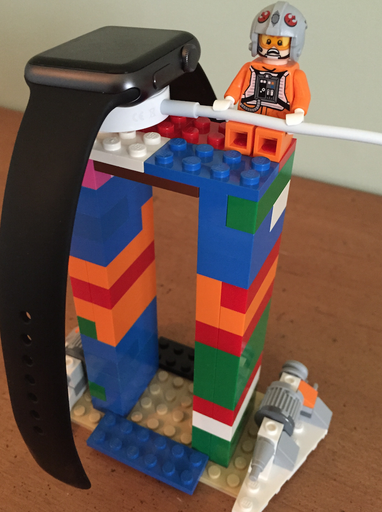 Everything is awesome with this Apple Watch stand made of LEGO
