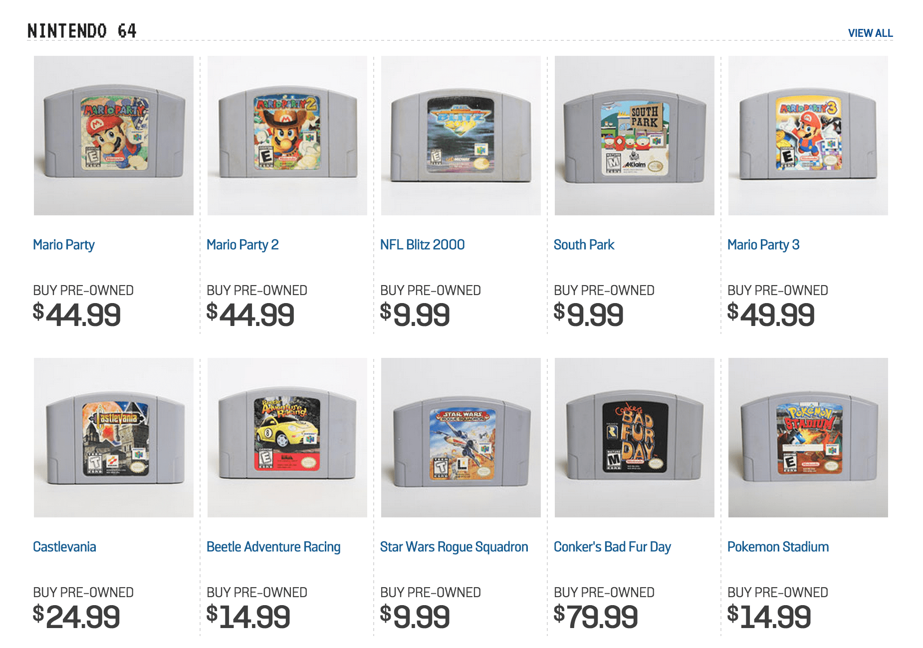 GameStop launches vintage games store and prices are all over the place