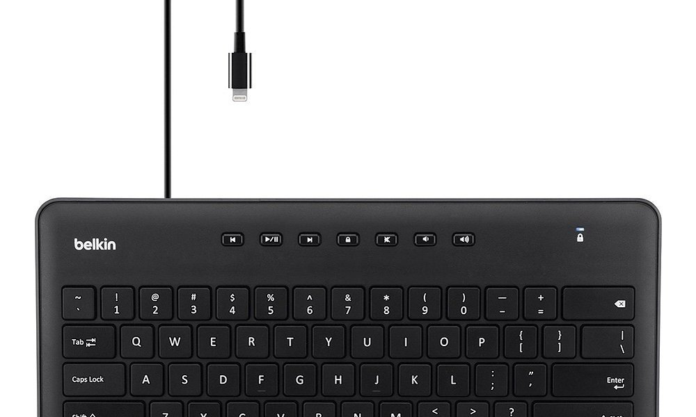 Belkin's MFi Lightning Keyboard for iPad doesn't require batteries and ...