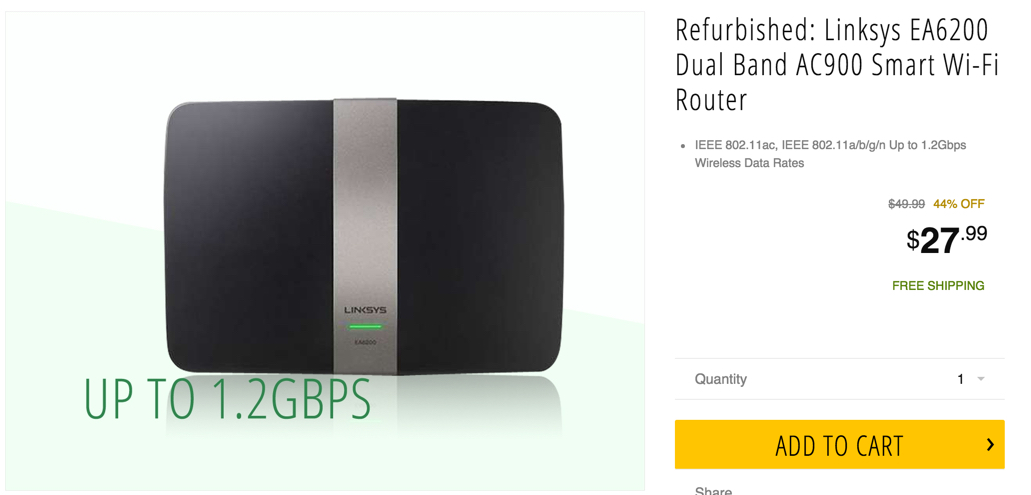 Router Roundup: Linksys dual-band Smart Wi-Fi Router (refurb) $28 (Orig ...