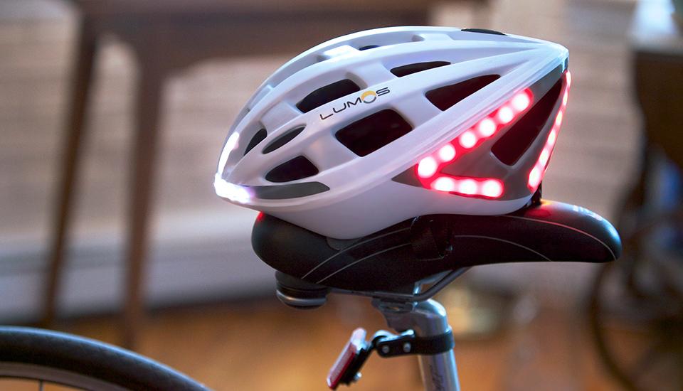 The Lumos Helmet provides the technology needed to bike safely with ...
