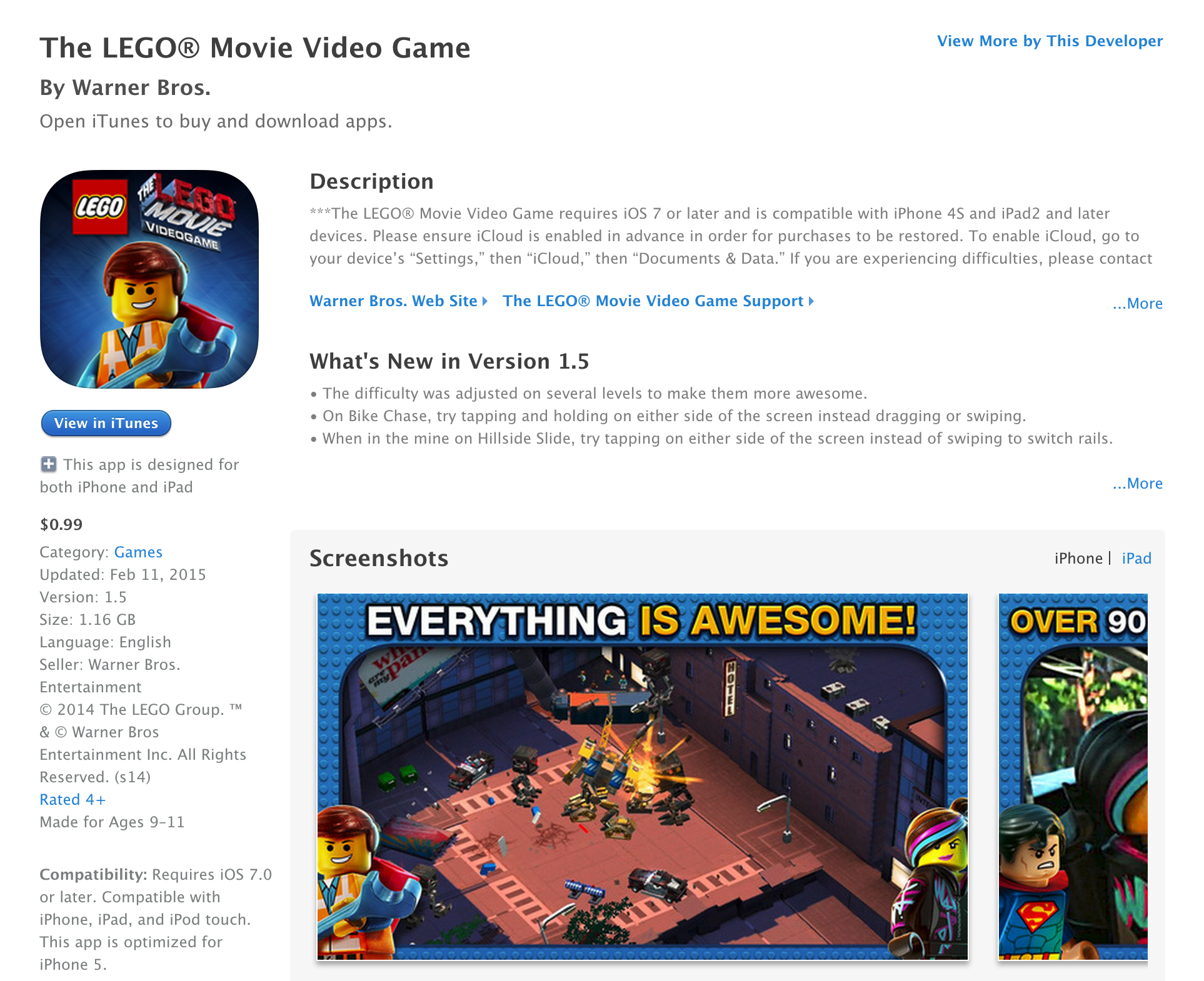 LEGO iOS sale: Movie Video Game hits lowest price ever, Lord of the ...