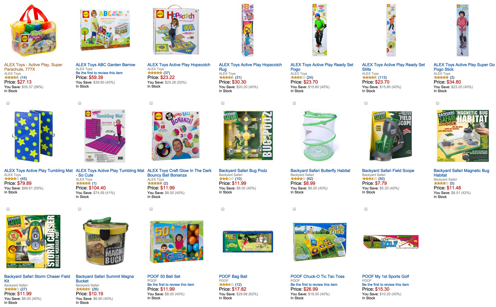 ALEX Toys Outdoor Back-to-School Essentials 40% off: Super Parachute ...