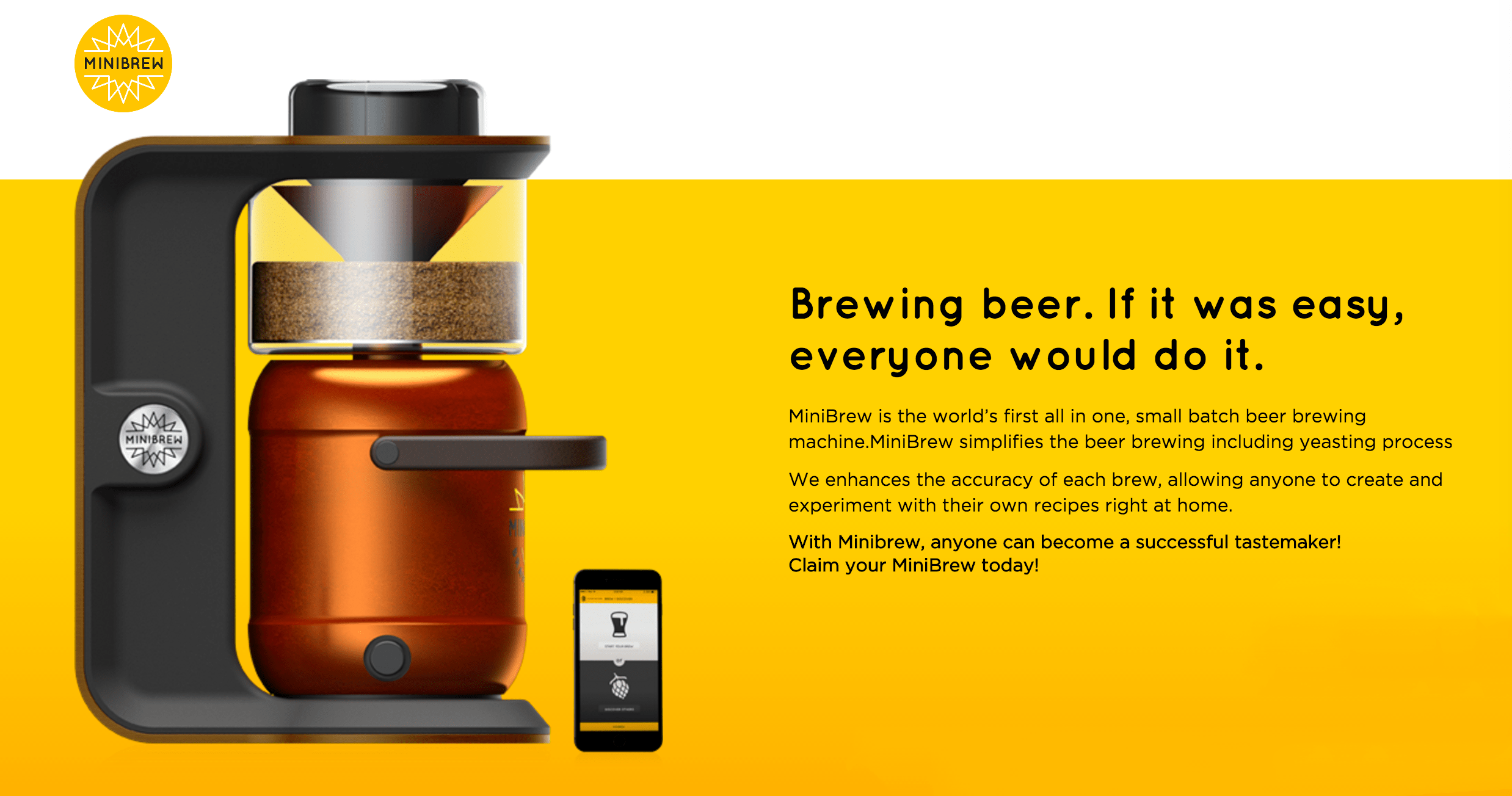The MiniBrew launches on Indiegogo as an iPhone-connected way to make ...