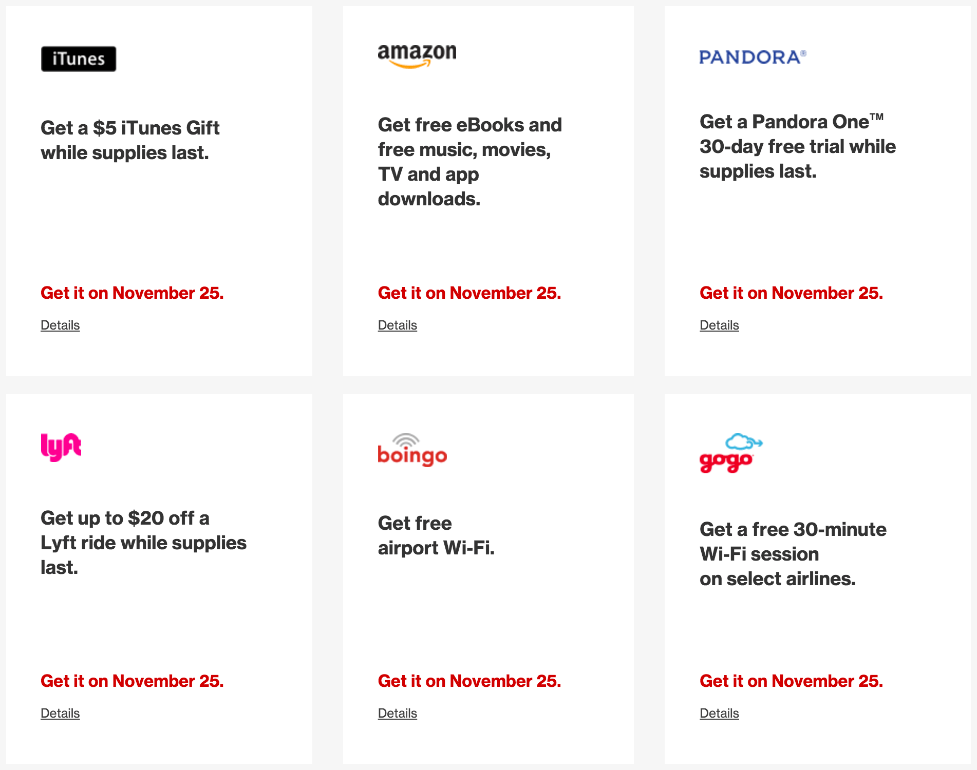 Verizon launches its Thanksgetting freebies promotion: 1GB of data, $5 ...