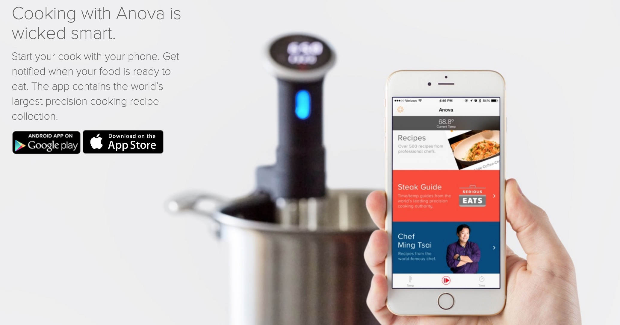 Anova Culinary updates its sous vide Precision Cooker with Wi-Fi access ...