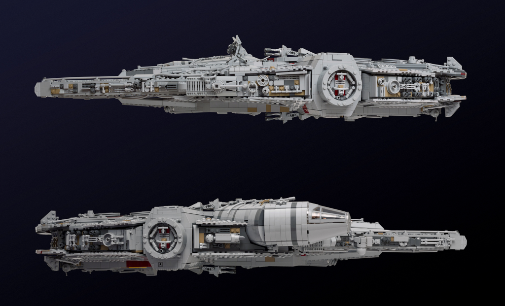 This astonishingly detailed LEGO Millennium Falcon took 7,500 pieces ...