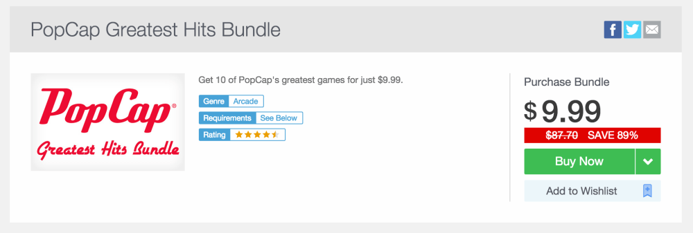 10 PopCap Mac games for $10: Plants Vs. Zombies, Monopoly, Scrabble ...