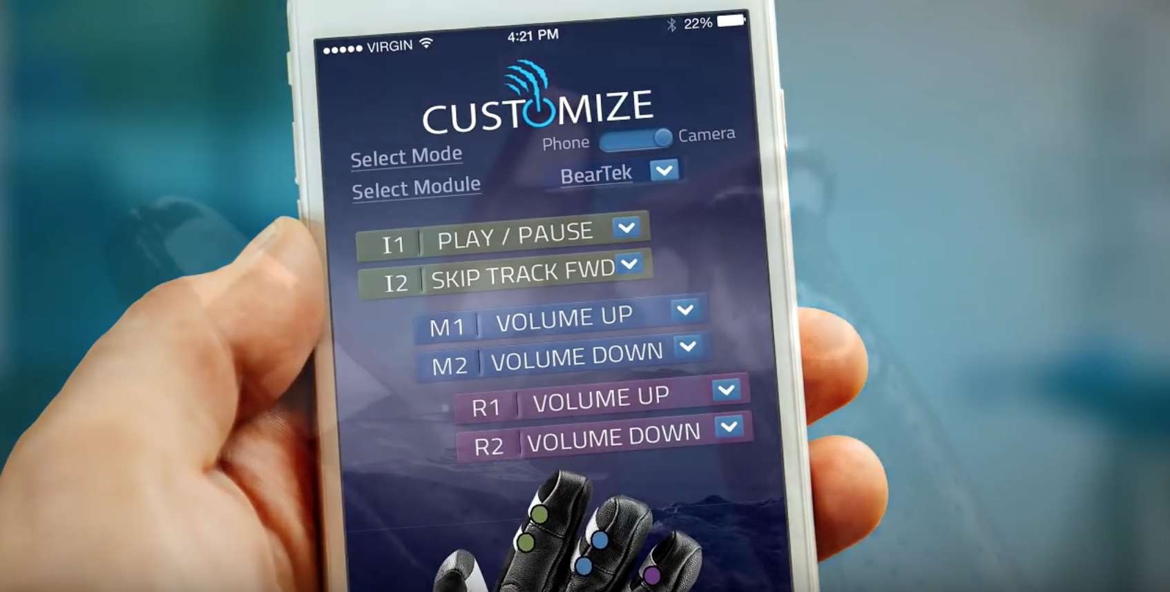 BearTek's second generation Smart Gloves offer iPhone/Android controls ...