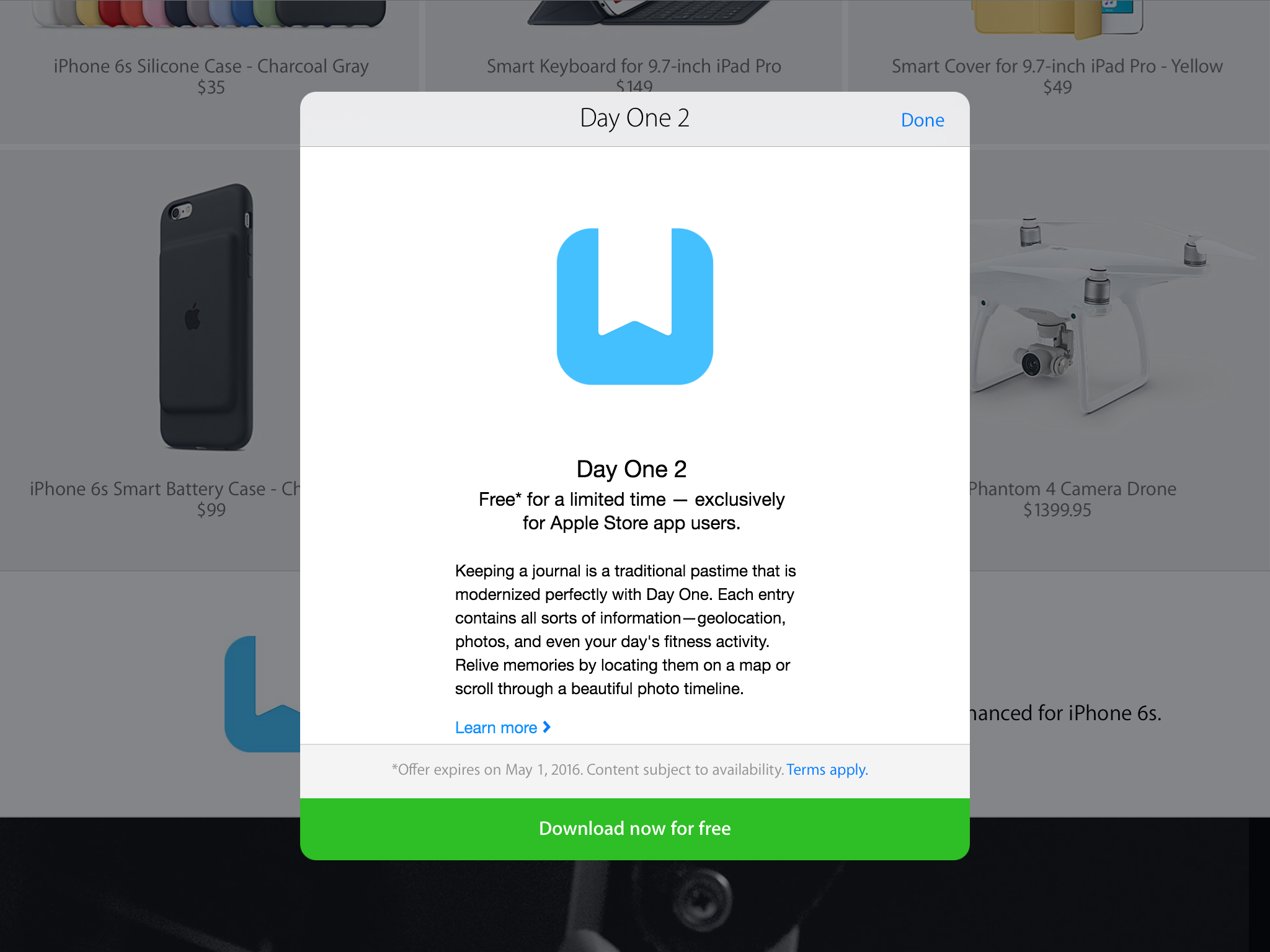 Apple offers Day One 2 iOS journal app for free ($10 value)