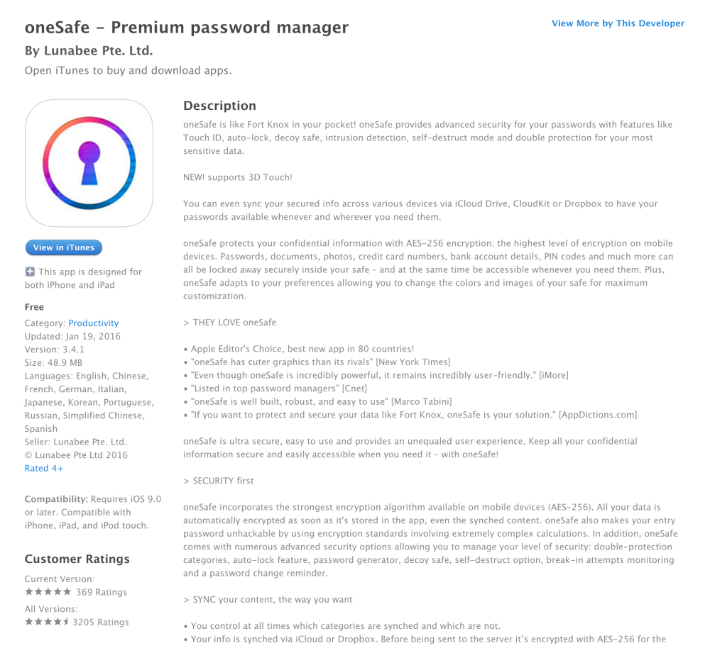 App Store Free App of the Week: oneSafe Premium Password Manager goes free for the first time ...